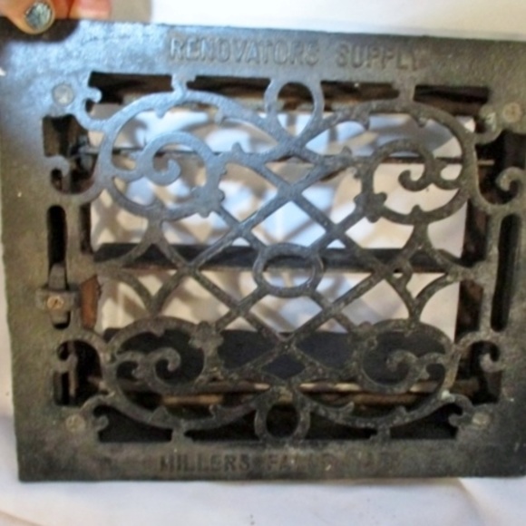 RENOVATORS SUPPLY | Wall Decor | Antique Cast Iron Floor Wall Return ...